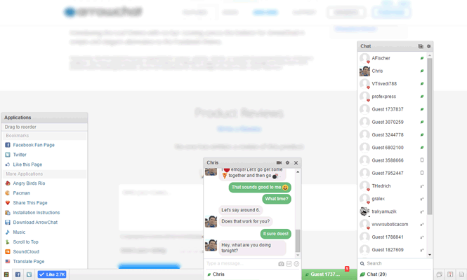 Leaf - ArrowChat Theme