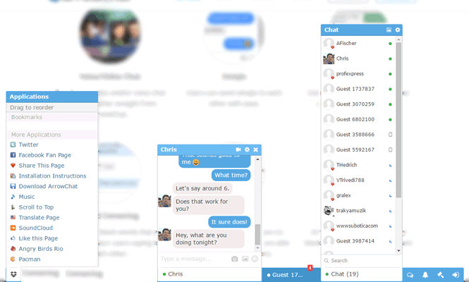 Fresh (No Bar) - ArrowChat Theme